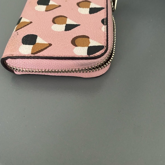 Coach | Bags | Coach Checkered Heart Wallet | Poshmark